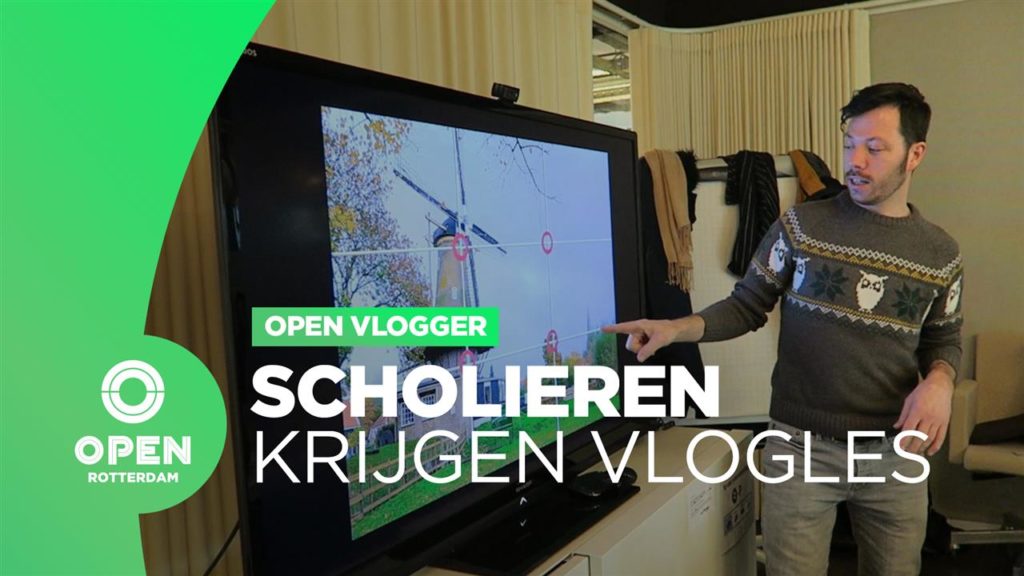 OPEN vloggers Zeny en Thijs geven vlogles aan scholieren - OPEN Rotterdam