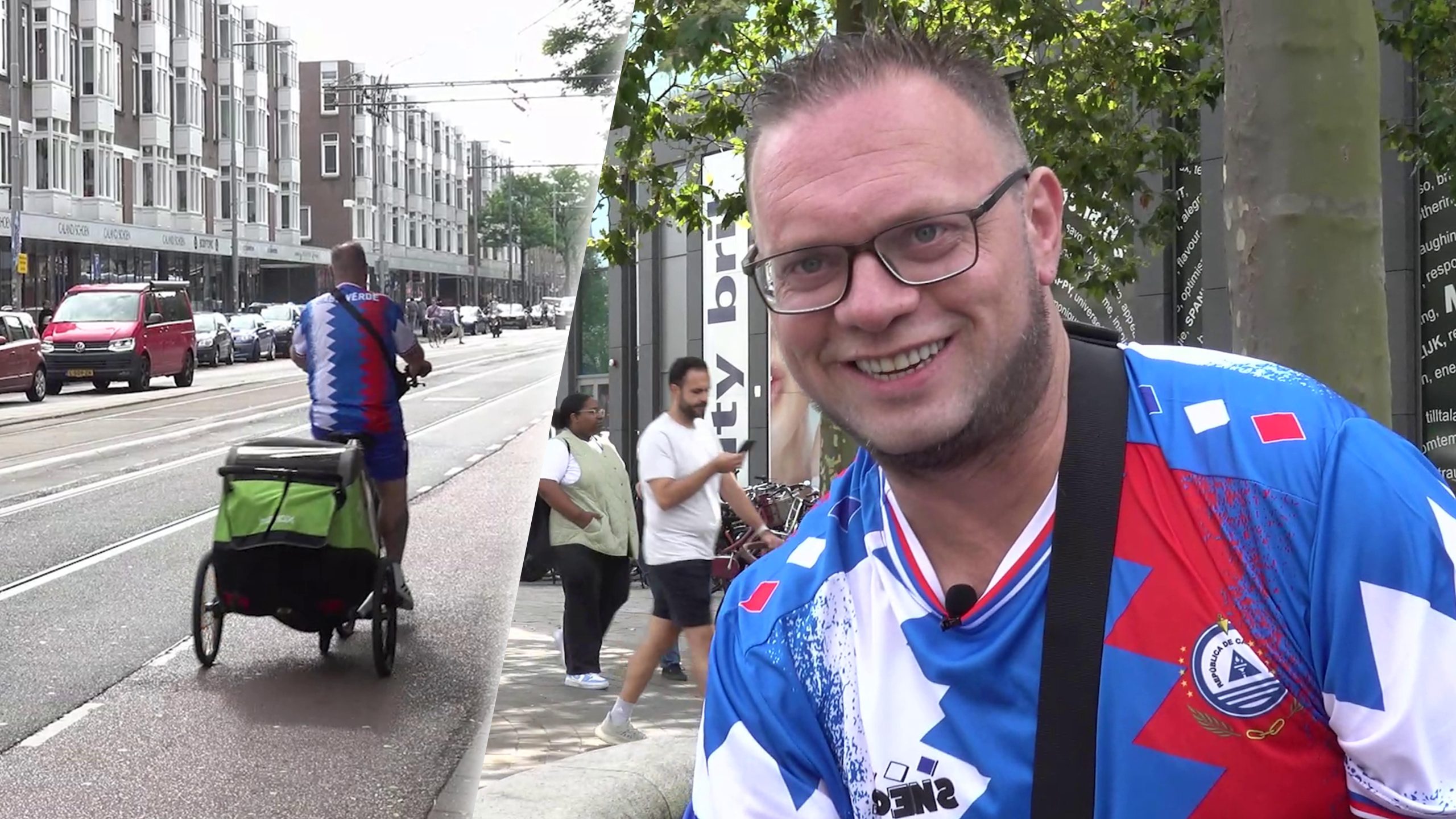 Peter fietst met zijn boombox door Rotterdam: ‘Mensen worden er vrolijk ...